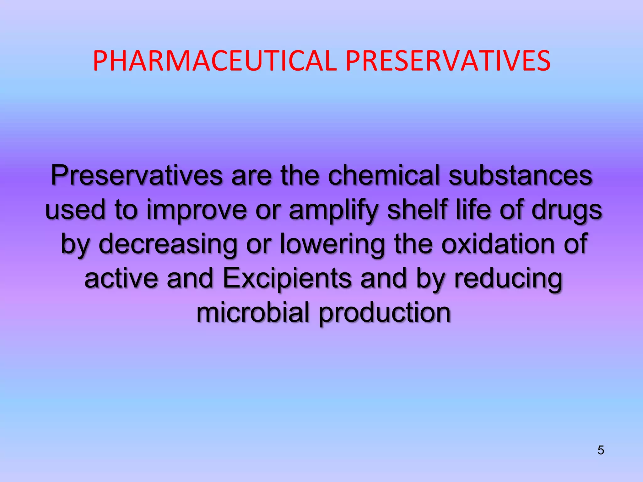 Pharmaceutical preservatives | PPTX