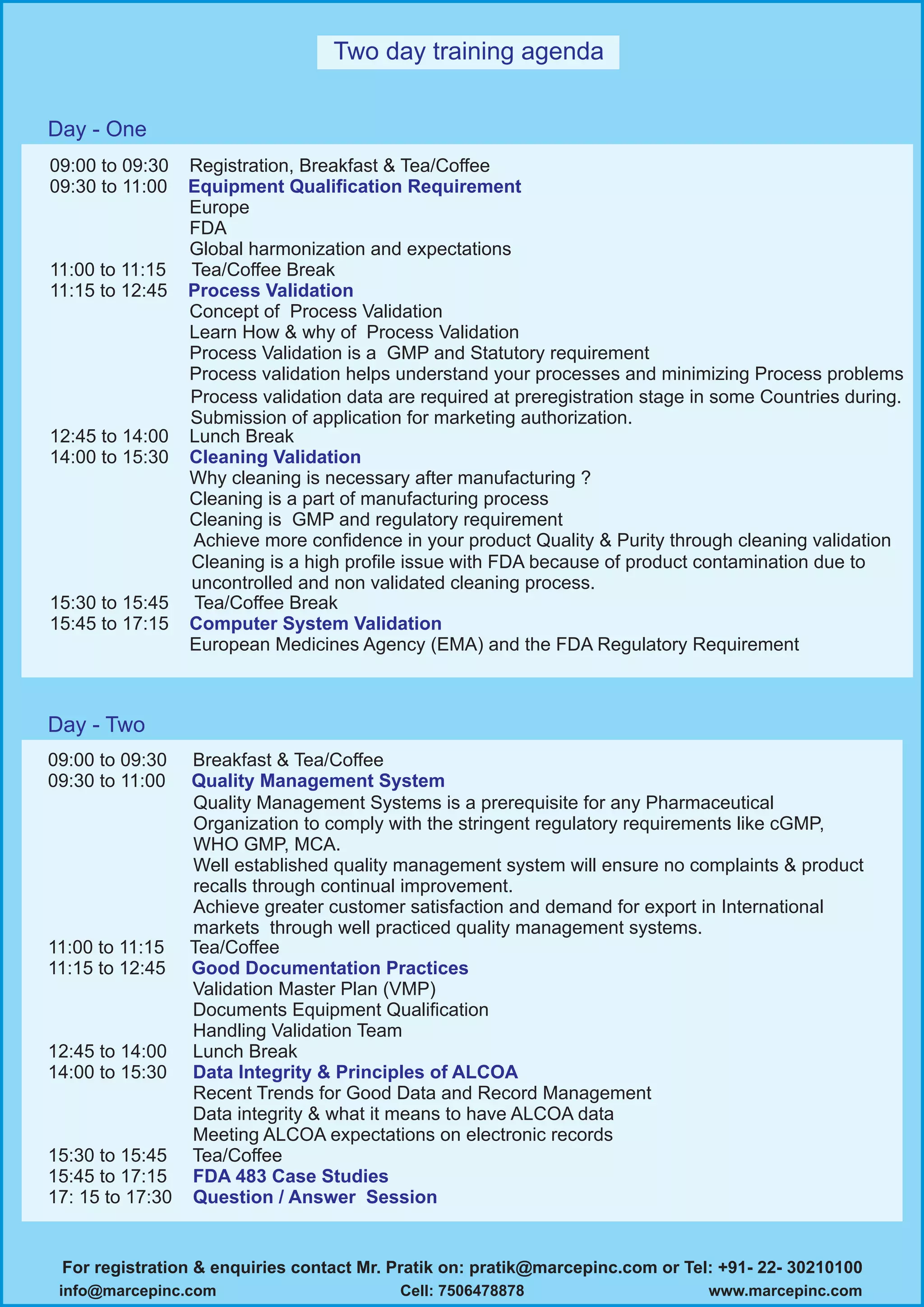 Pharmaceutical qualification and validations training | PDF