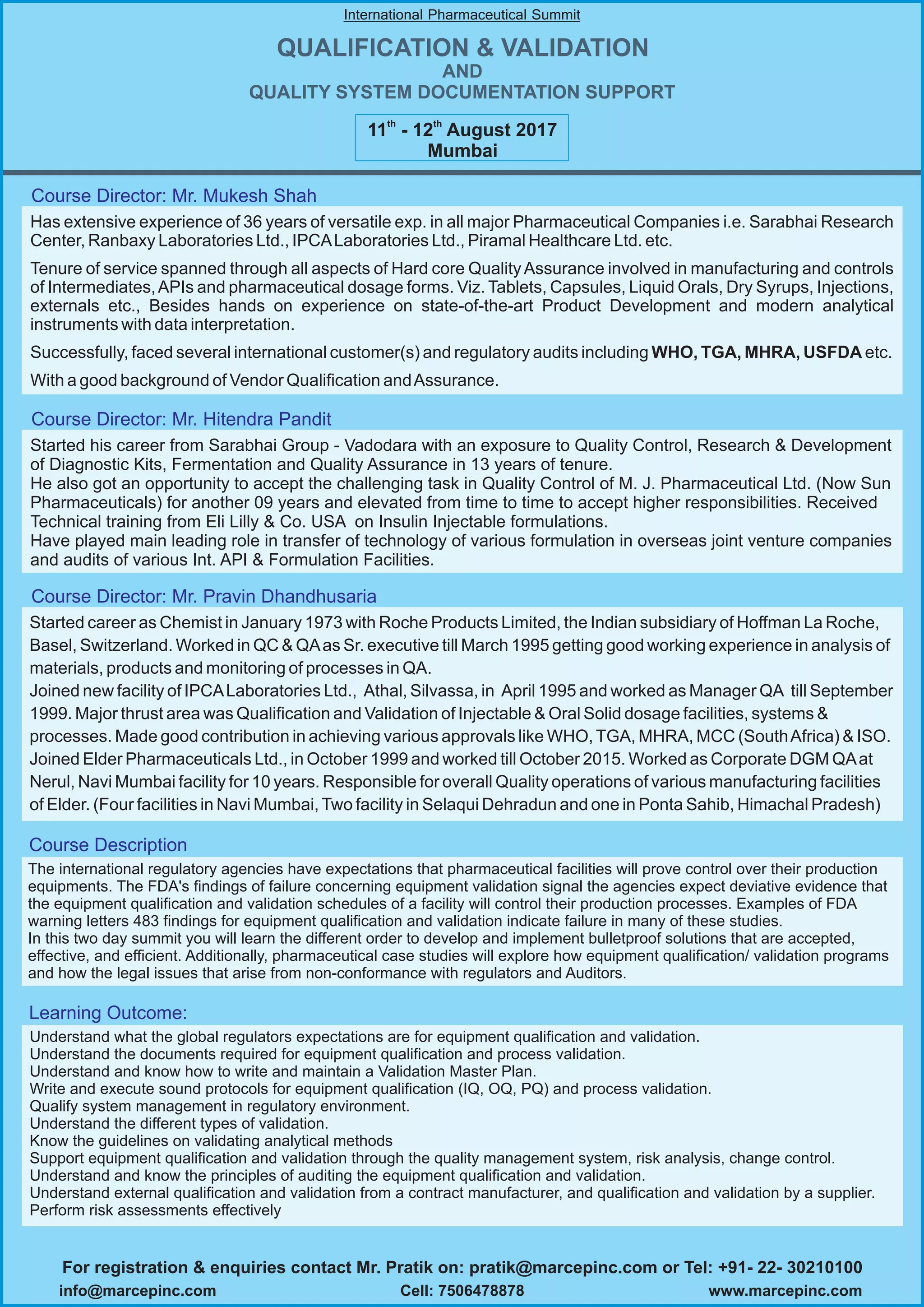 Pharmaceutical qualification and validations training | PDF