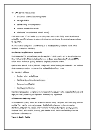 Pharmaceutical Quality Audits for Regulatory Compliance and Risk ...