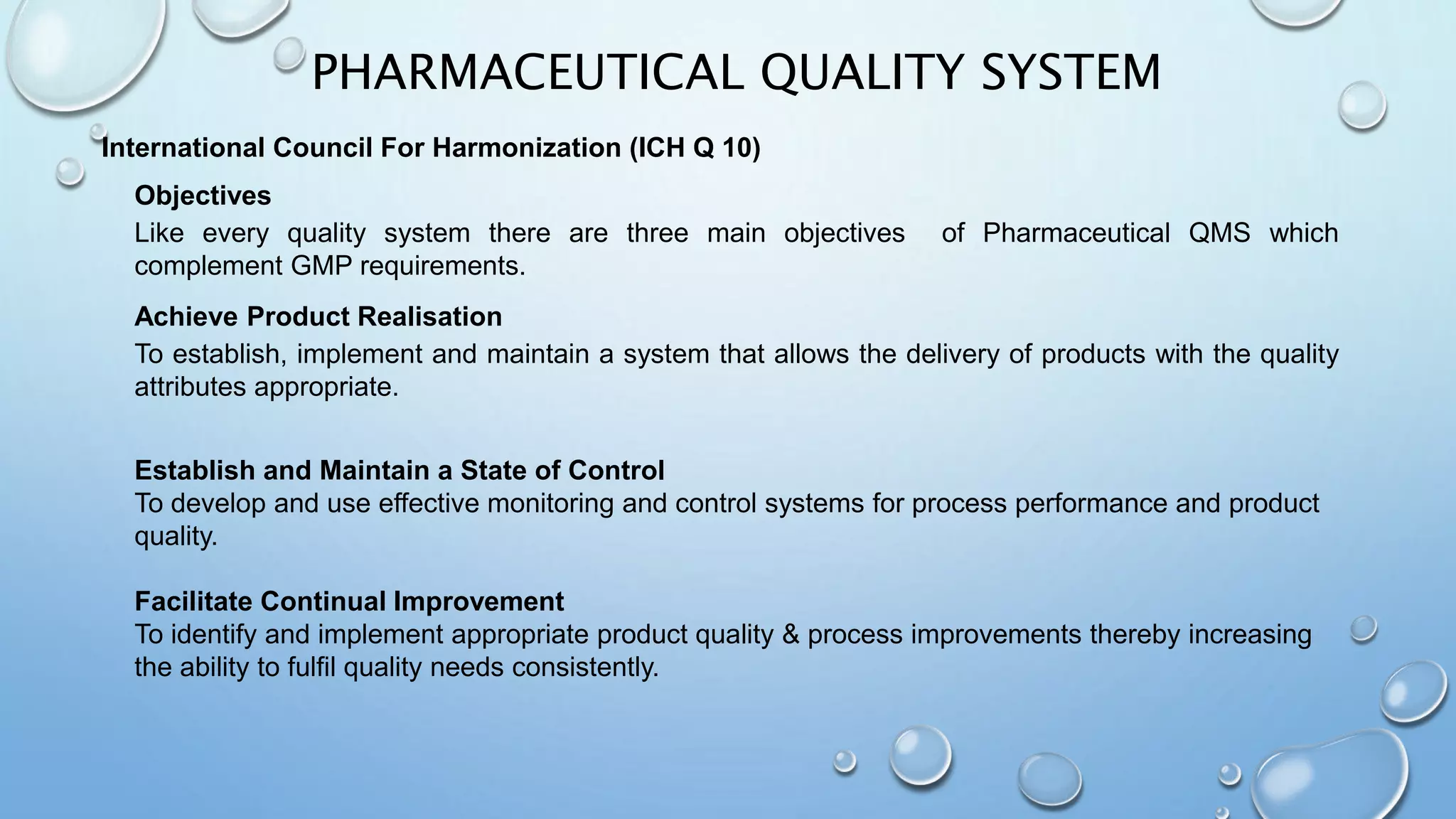 Pharmaceutical Quality Management System | PPTX