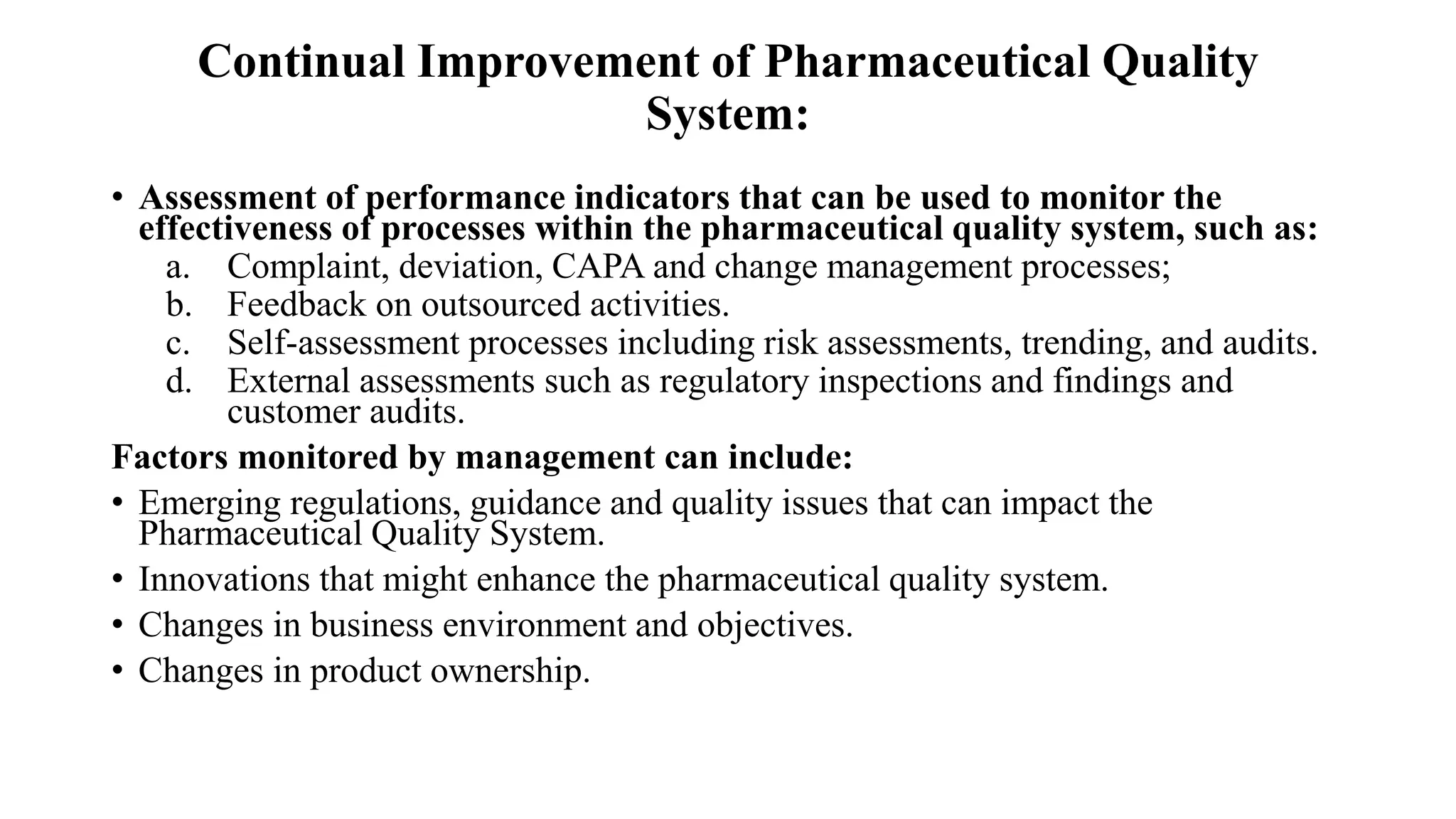 Pharmaceutical Quality System | PPTX