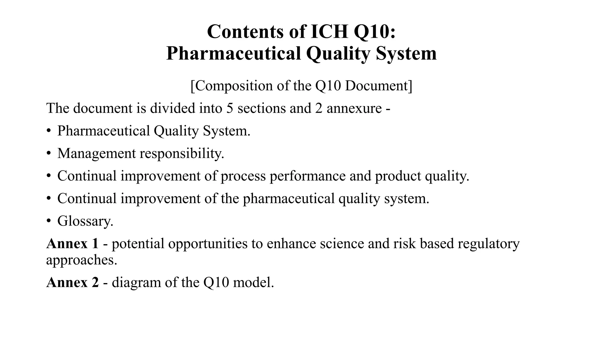Pharmaceutical Quality System | PPTX
