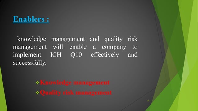 ICH Q10 guideline.pptx | Pharmaceutical Industry | Industries