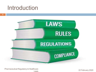 Pharmaceutical regulatory & healthcare laws | PPTX