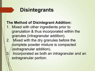 Pharmaceuticals excipients | PPTX