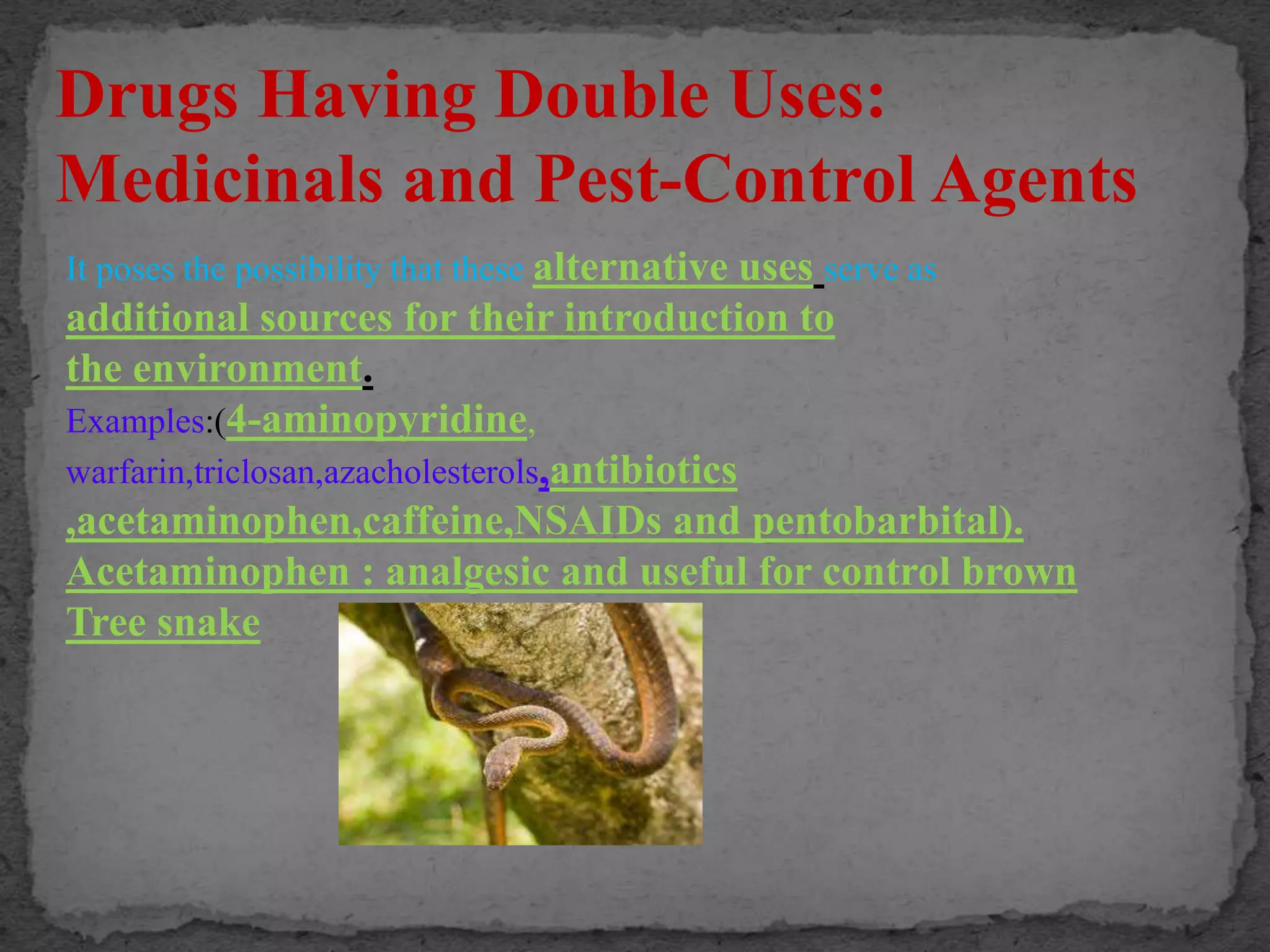 Pharmaceuticals in the environment | PPTX