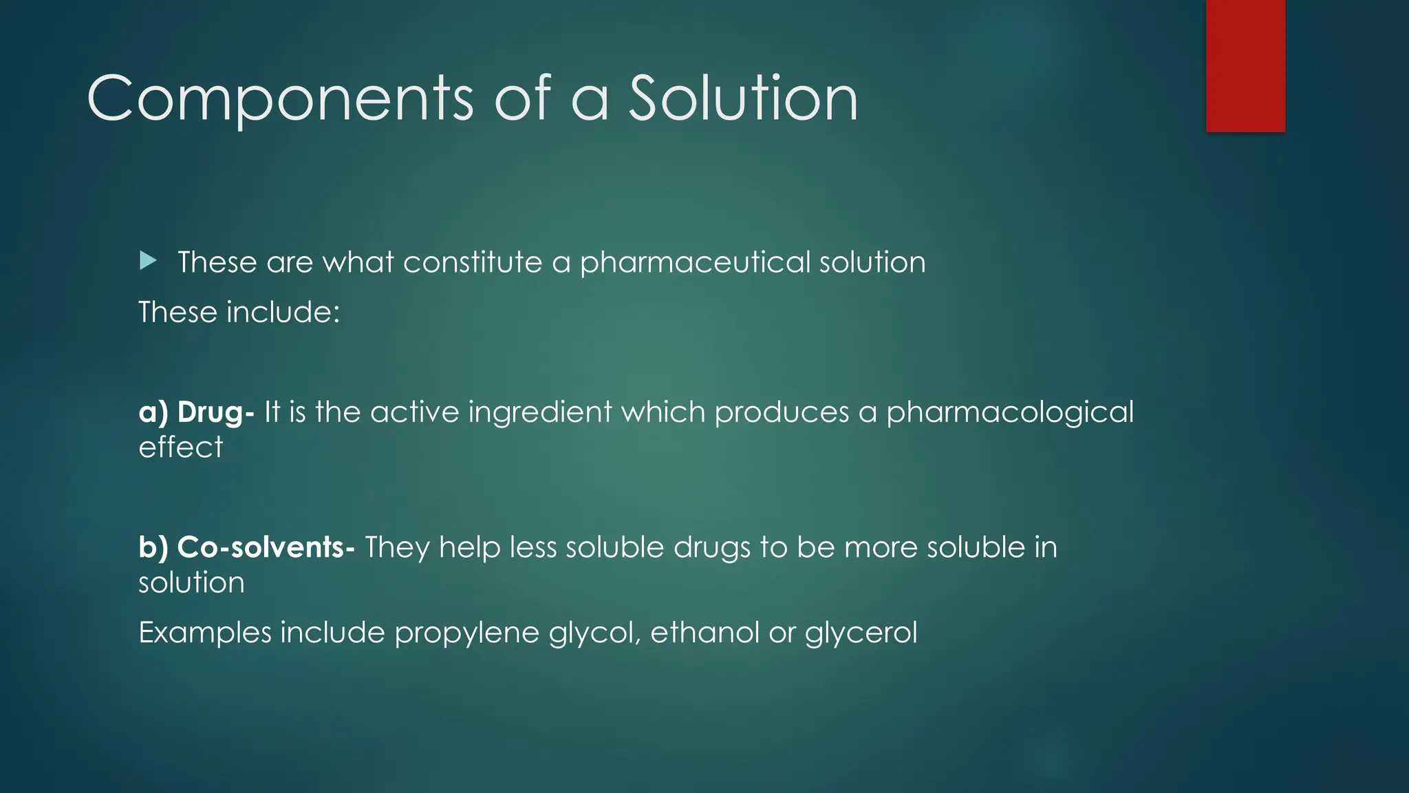 Pharmaceutical Solution Dosage Form Slides | PPTX