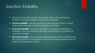 Pharmaceutical Solution Dosage Form Slides | PPTX