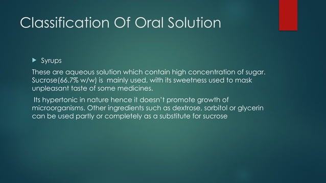 Pharmaceutical Solution Dosage Form Slides | PPTX | Chemistry | Science