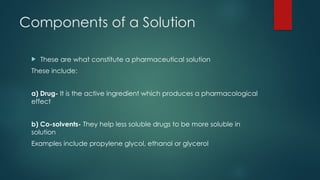 Pharmaceutical Solution Dosage Form Slides | PPTX