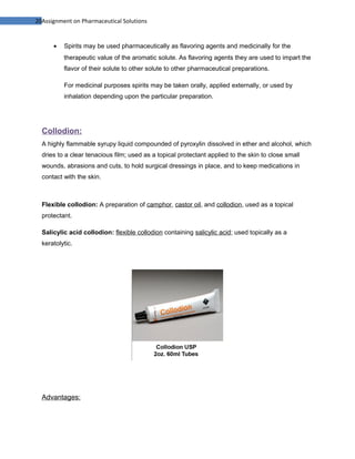 Pharmaceutical solutions | DOC