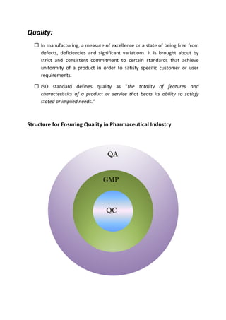 Pharmaceuticals Quality management .pdf | Manufacturing Industry ...