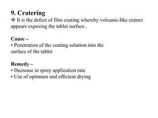 Pharmaceuticals technology ( tablets problem & remedy) | PPTX | Skin ...