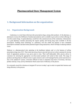 Pharmaceutical store management system | PDF