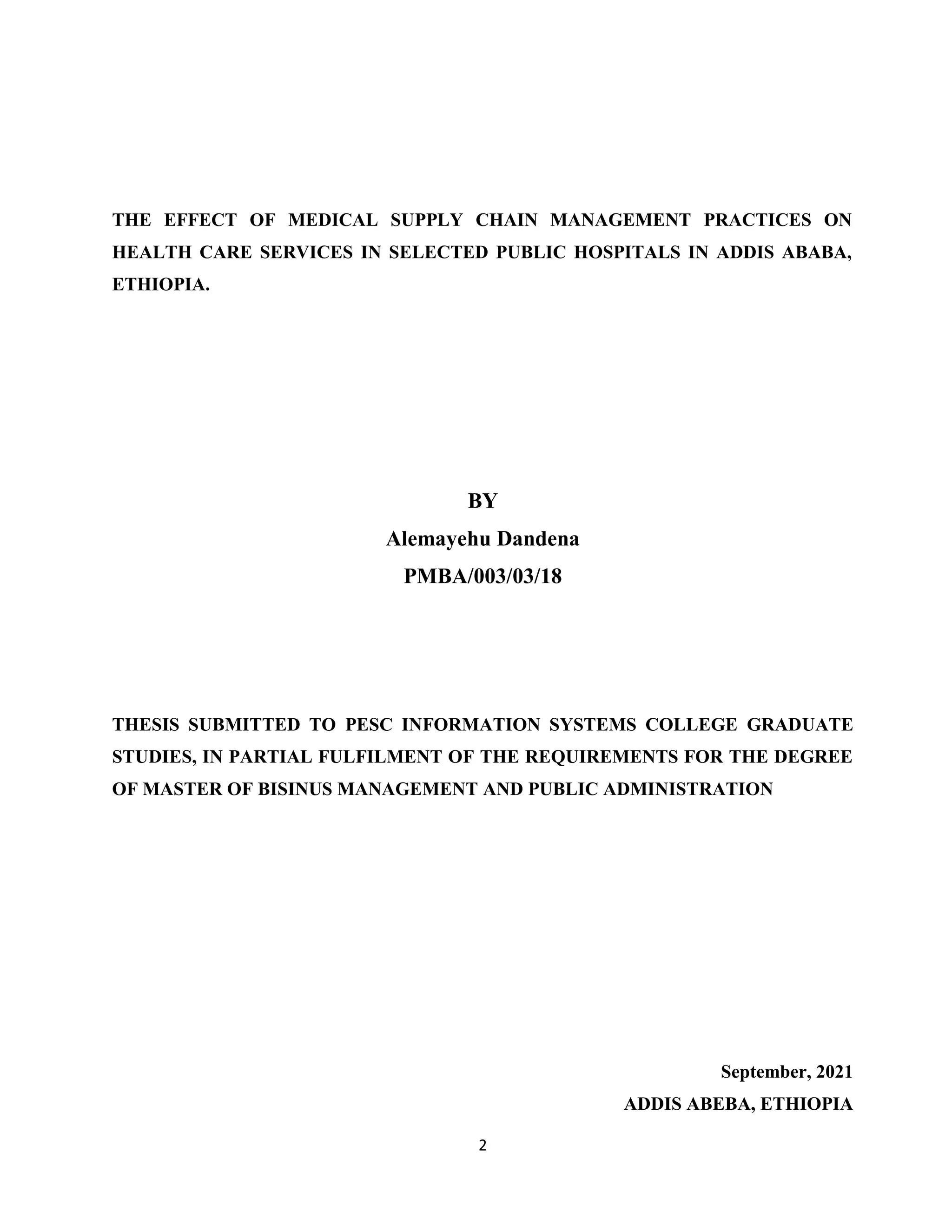 Pharmaceutical Supply Chain and its Impact on health care quality in ...