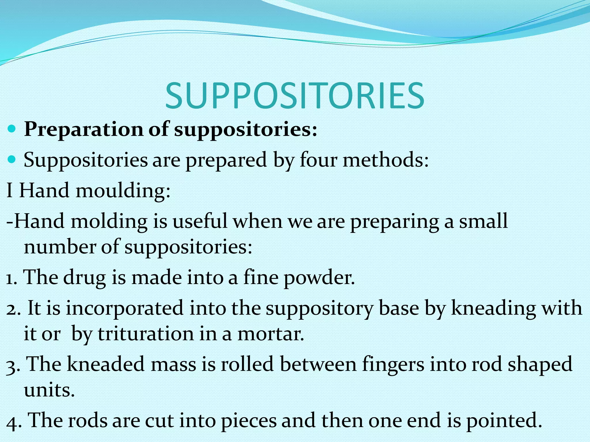 Pharmaceutical suppositories | PPTX