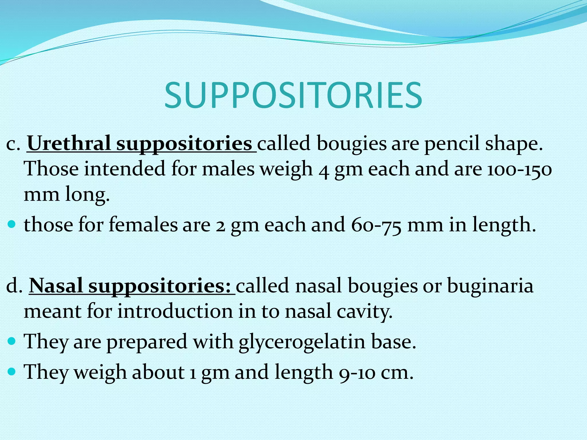 Pharmaceutical suppositories | PPTX