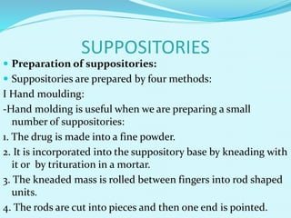Pharmaceutical suppositories | PPTX
