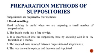PHARMACEUTICAL SUPPOSITORIES & PESSARIES.ppt