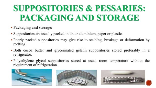 PHARMACEUTICAL SUPPOSITORIES & PESSARIES.ppt