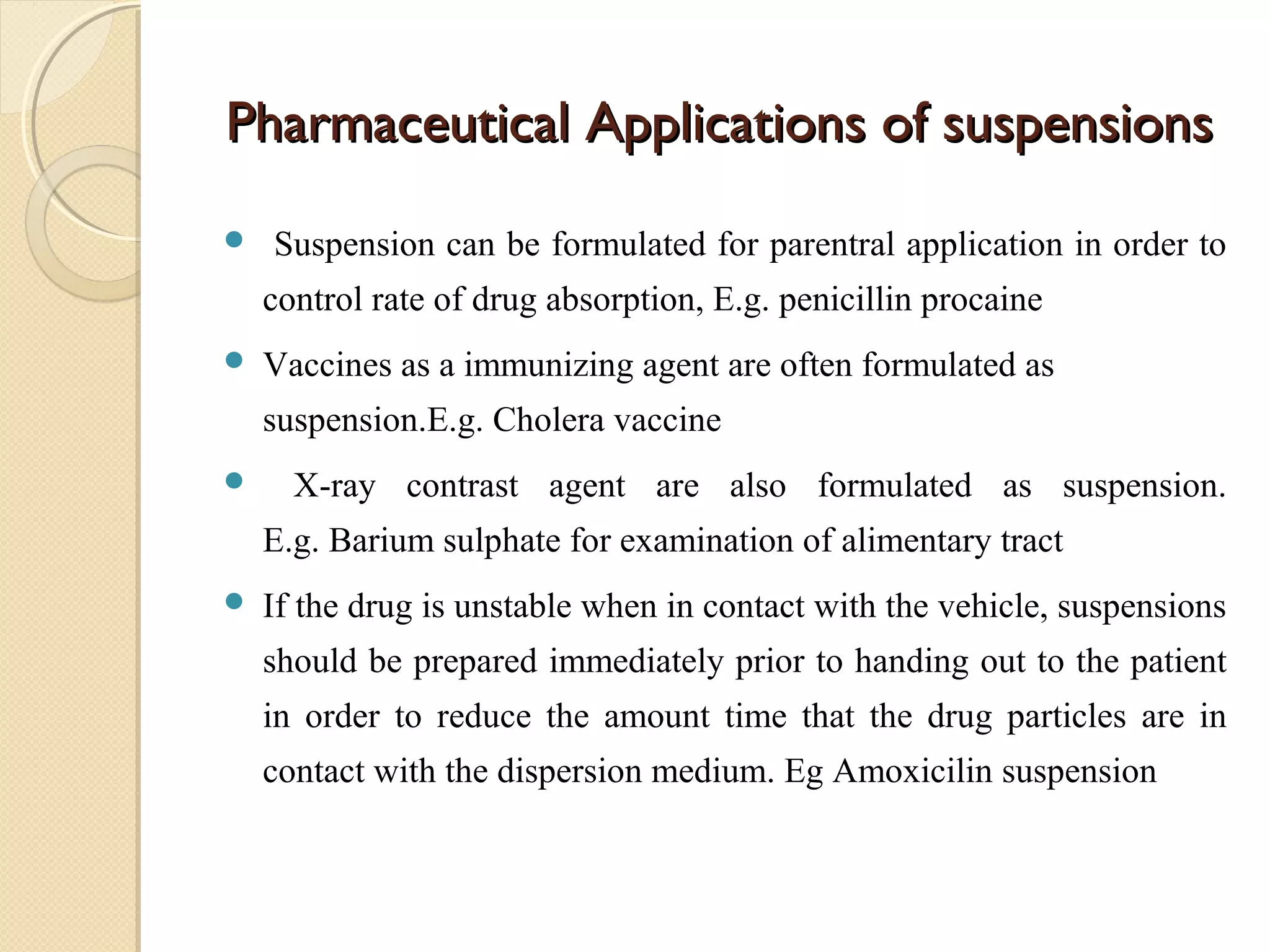 Pharmaceutical suspension | PPT