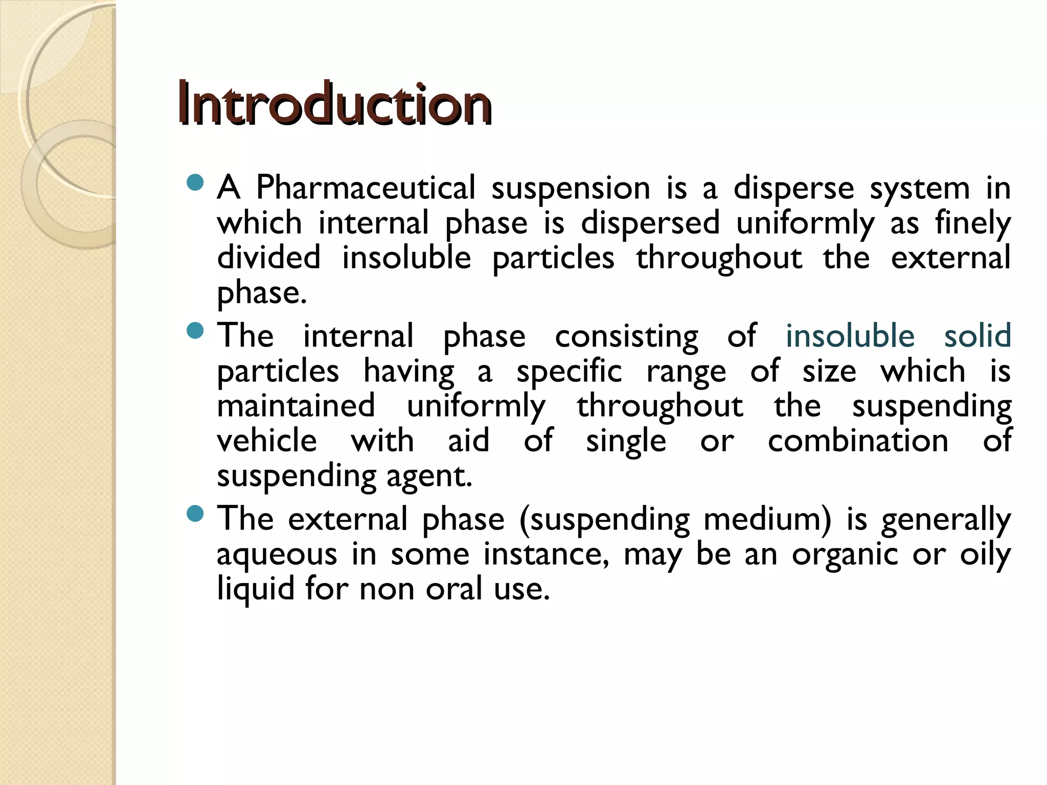Pharmaceutical suspension | PPT