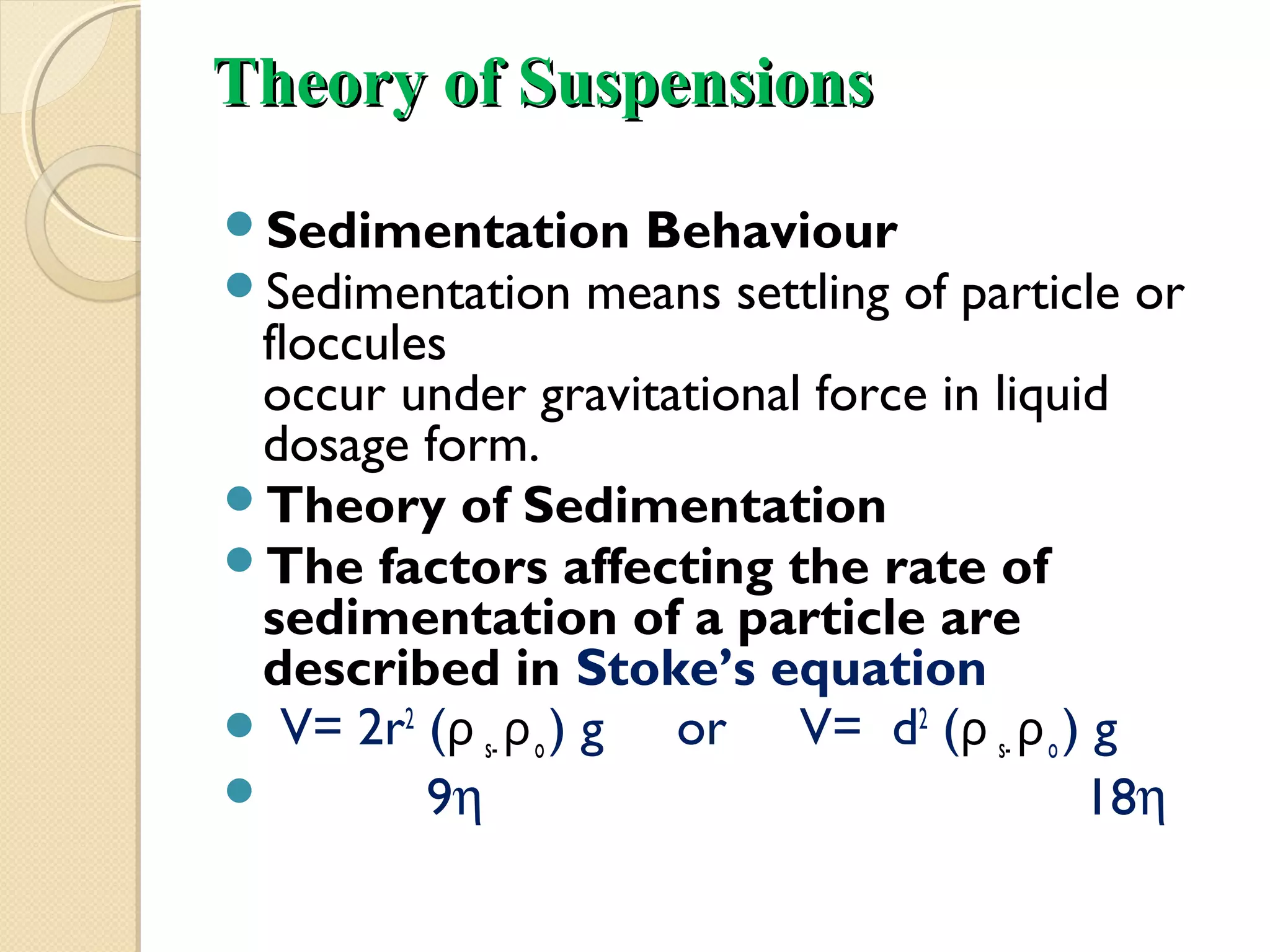 Pharmaceutical suspension | PPT