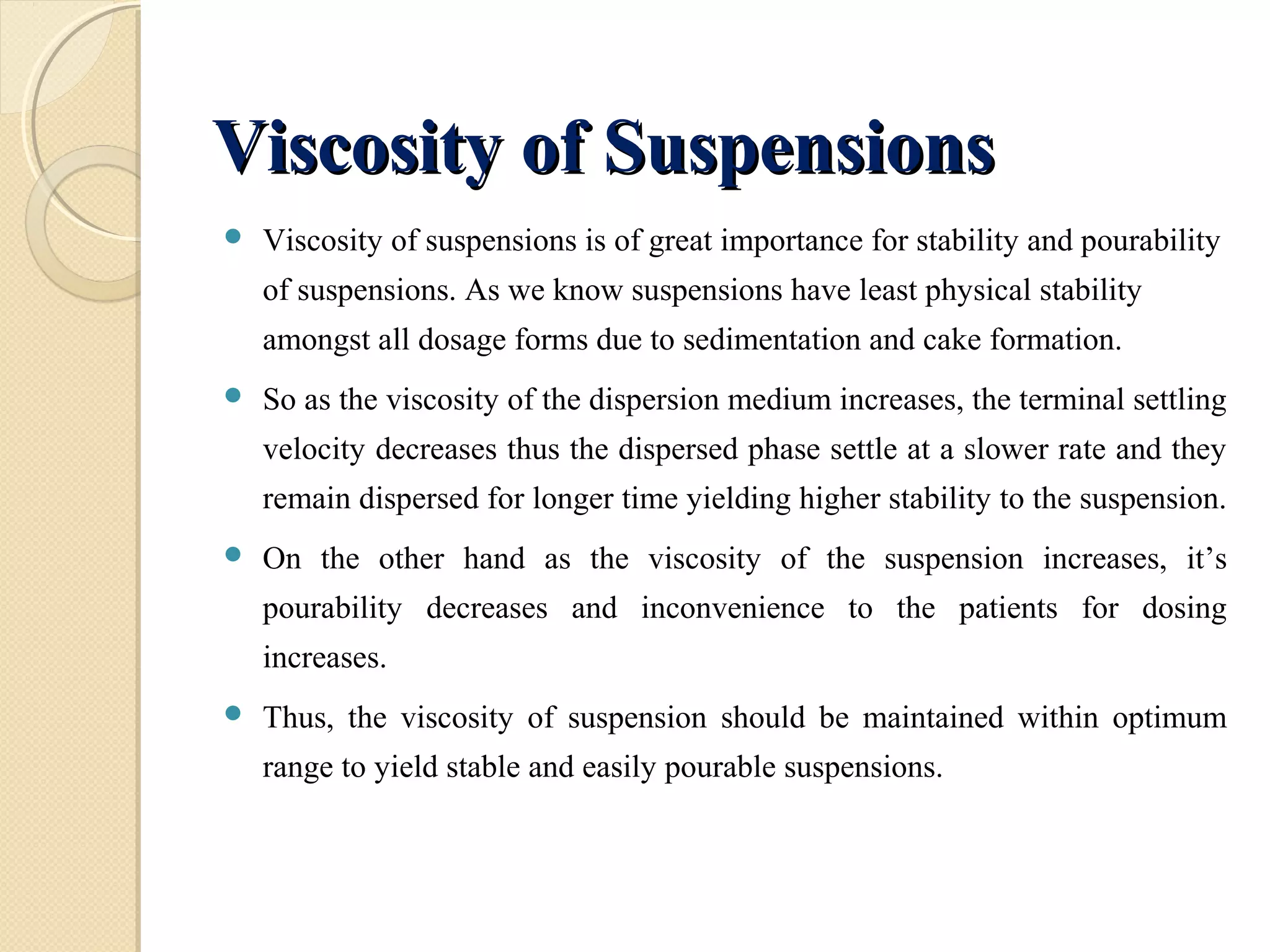 Pharmaceutical suspension | PPT