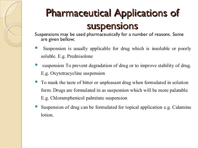 Pharmaceutical suspension