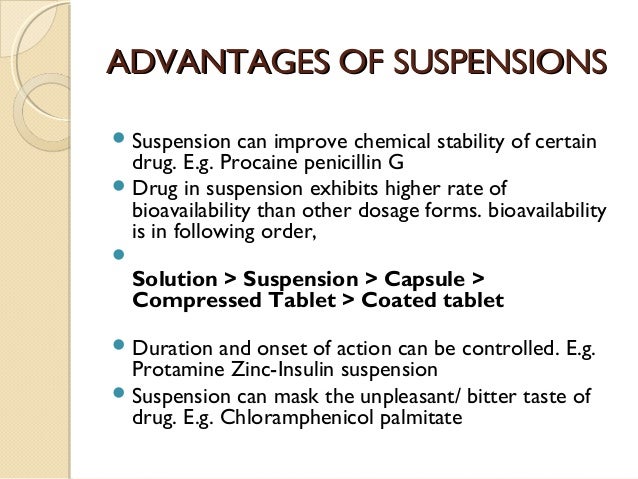 Pharmaceutical suspension