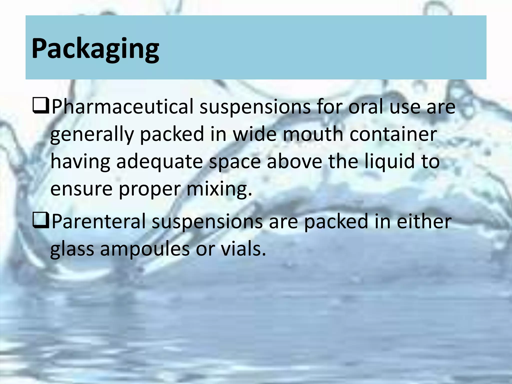 Pharmaceutical suspension | PPTX
