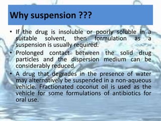 Pharmaceutical suspension | PPTX