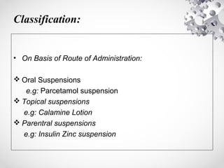 Pharmaceutical suspension | PPT
