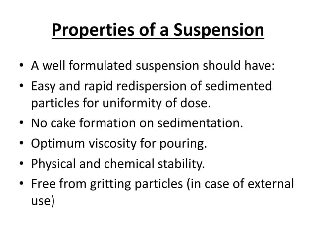 Pharmaceutical Suspensions | PPTX | Pharmaceutical Drugs | Medical Health