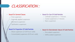 Pharmaceutical suspensions | PPTX