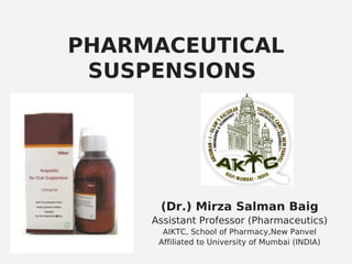 Pharmaceutical Suspensions