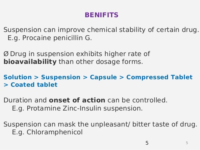 Pharmaceutical suspensions sb