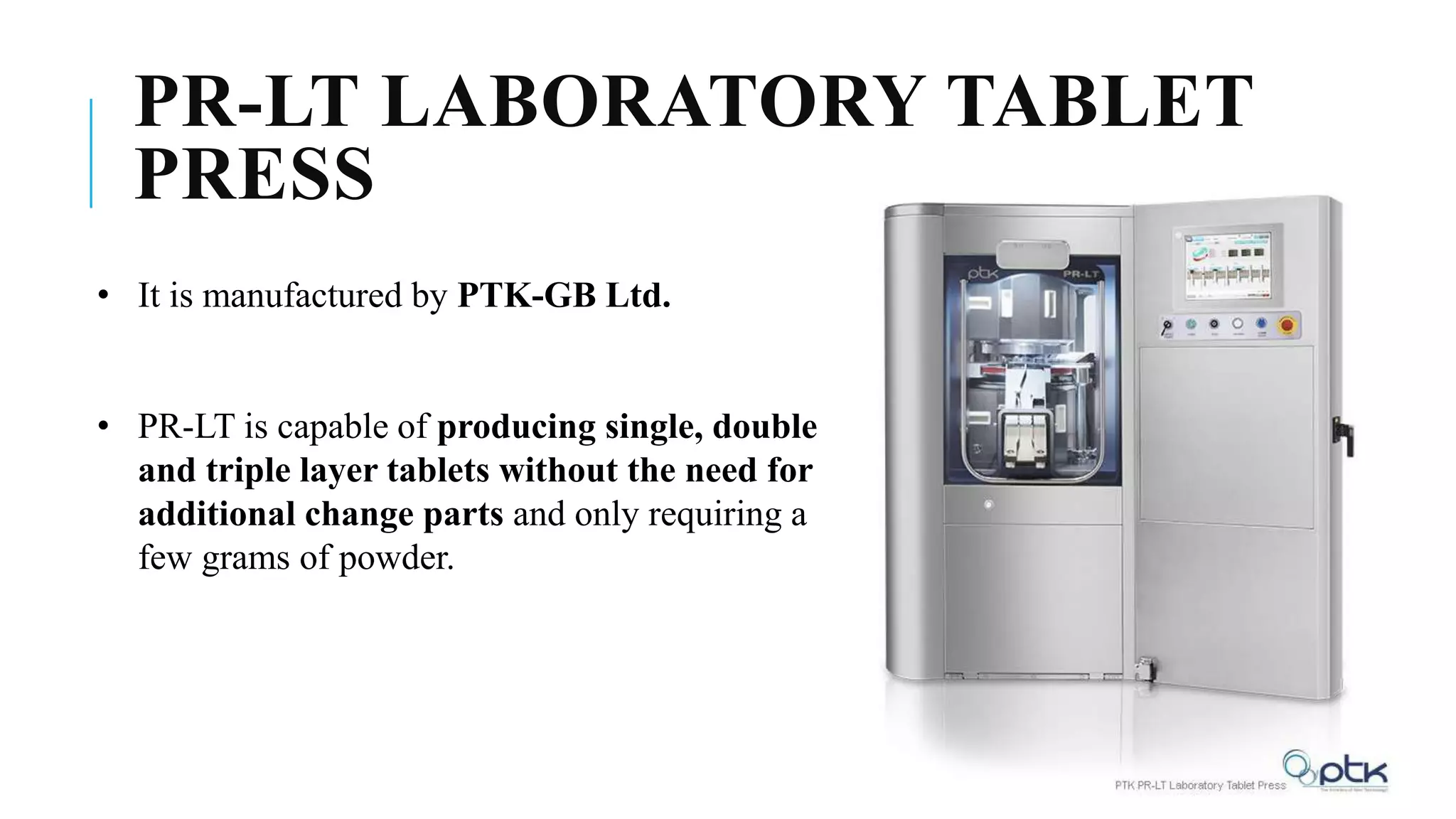 Recent Advancement Tablet Compression Technology. | PPTX