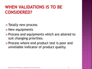 Pharmaceutical validation | PPTX