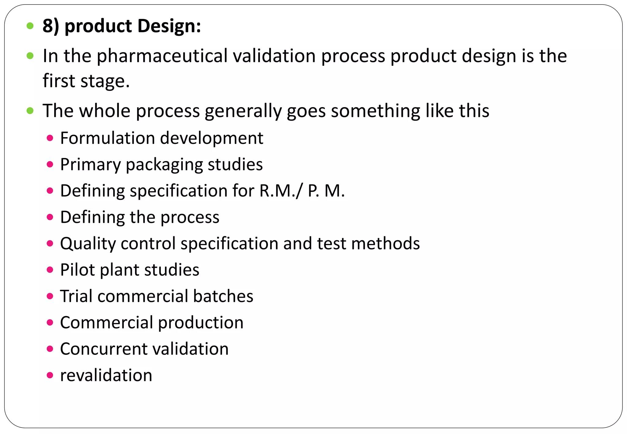 Pharmaceutical validation | PPTX