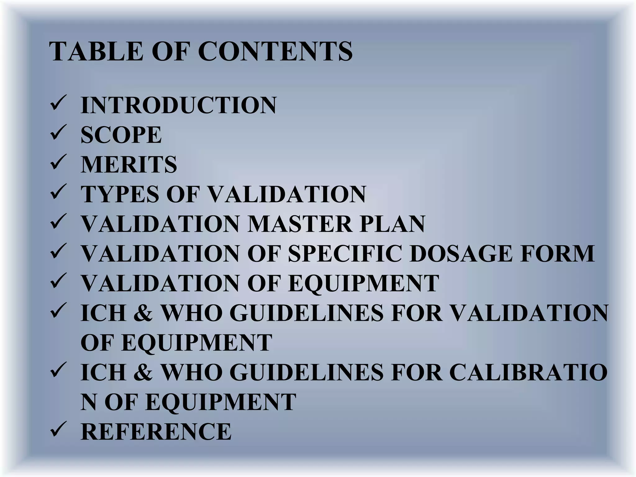 Pharmaceutical validation | PPTX