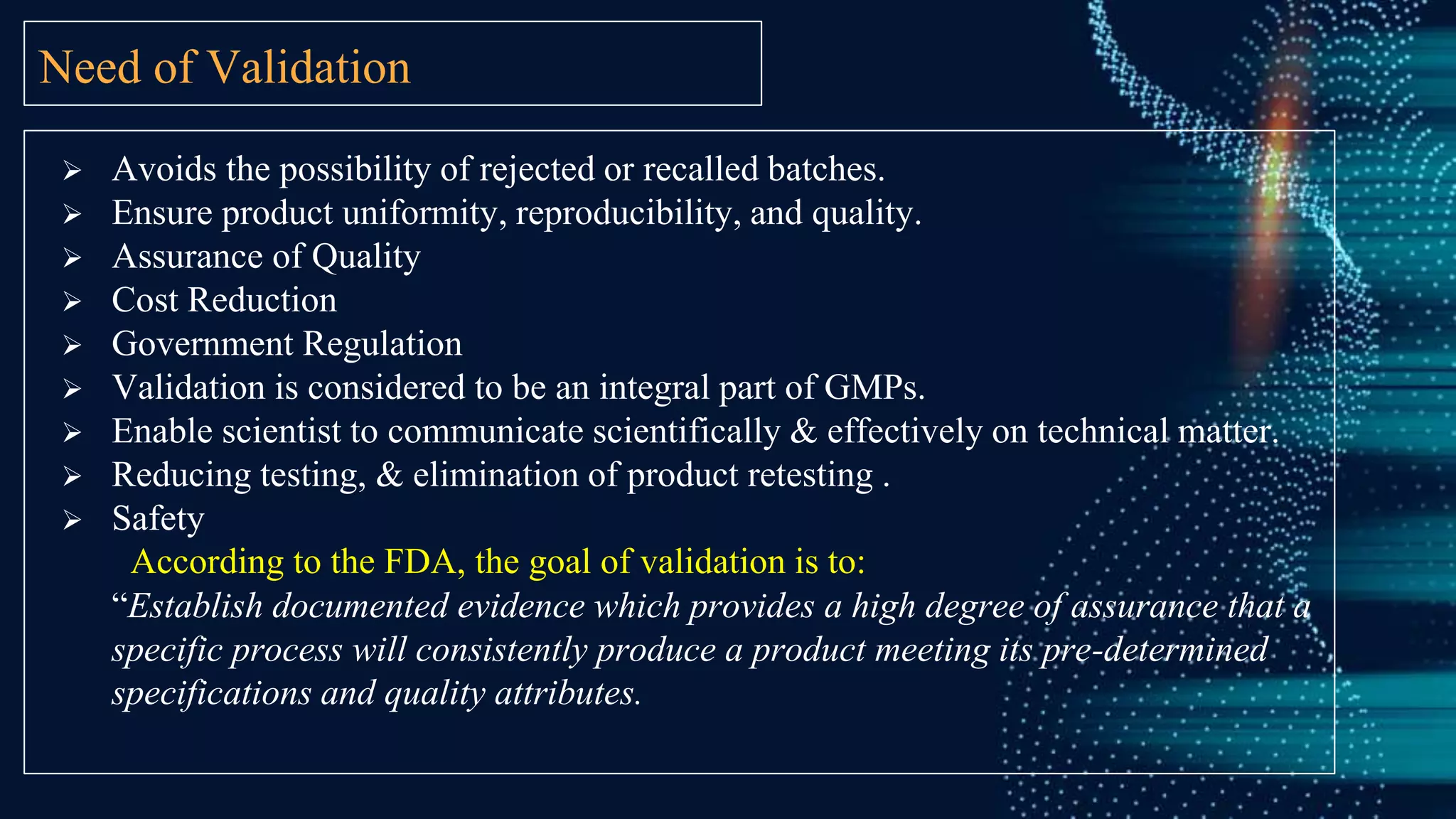 Pharmaceutical Validation ( As per M.Pharm 1st sem Syllabus).pptx