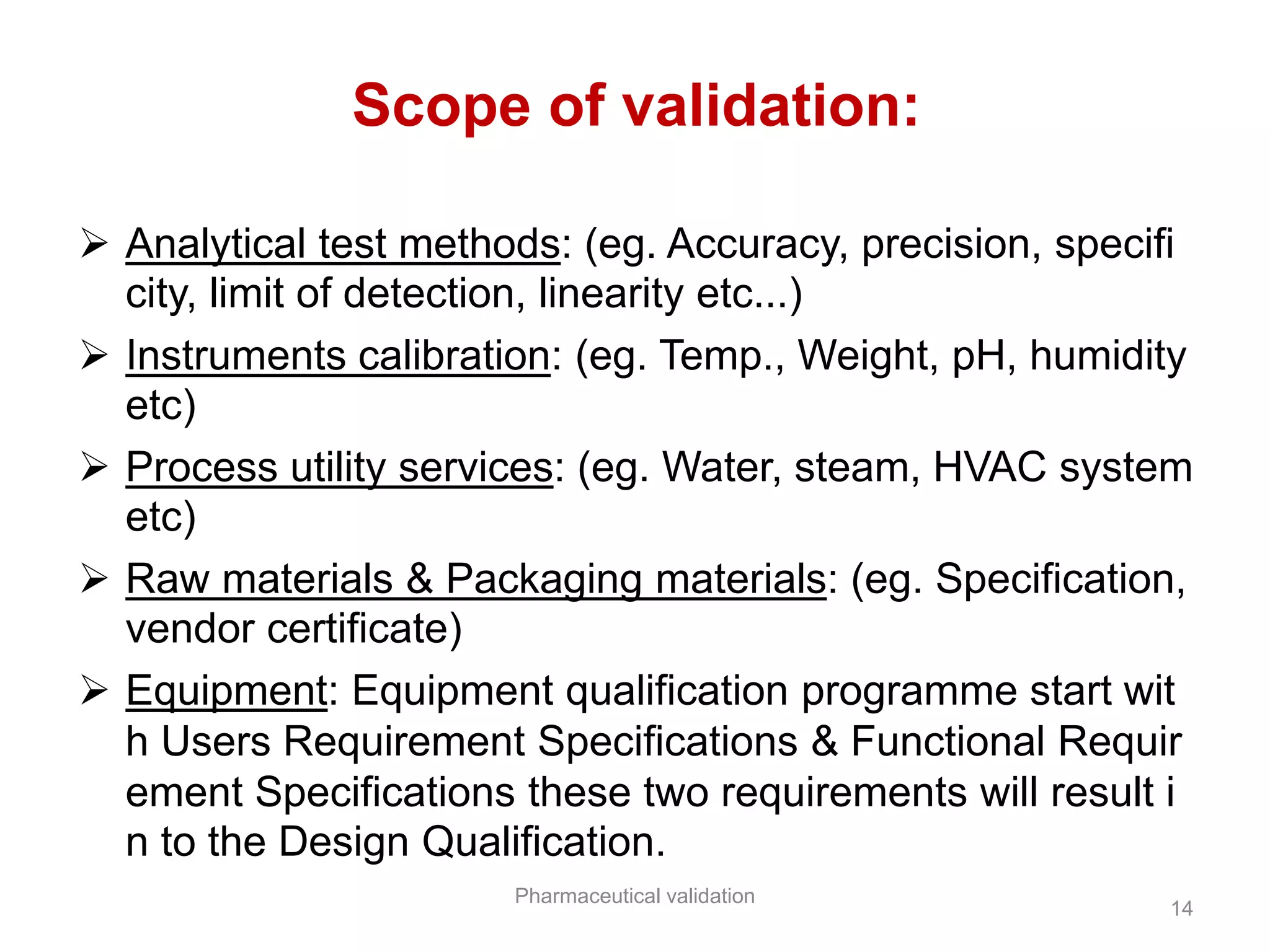 Pharmaceutical validation, calibration & qualifications | PPTX