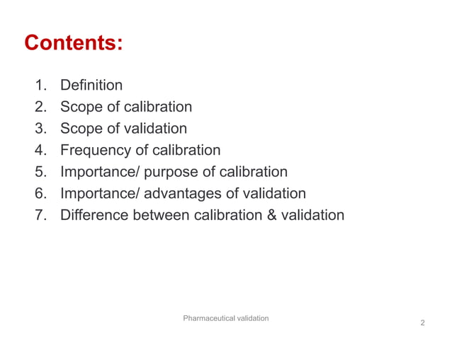 Pharmaceutical validation, calibration & qualifications | PPTX | Pharmaceutical Drugs | Medical ...