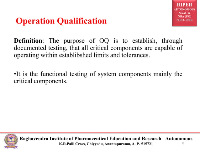 Pharmaceutical validation of water system | PPTX | Pharmaceutical ...