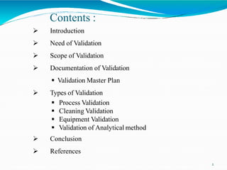 Pharmaceutical validation of formulation | PPTX