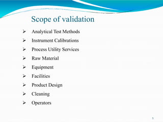 Pharmaceutical validation of formulation | PPTX
