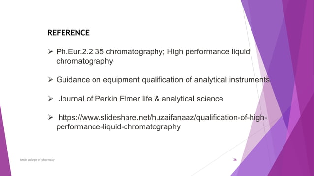 QUALIFICATION OF HPLC , HPLC | PPTX | Chemistry | Science