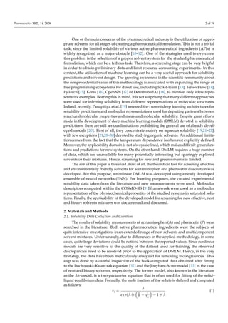 Solubility Characteristics of Acetaminophen and Phenacetin in Binary Mixtures of Aqueous Organic ...